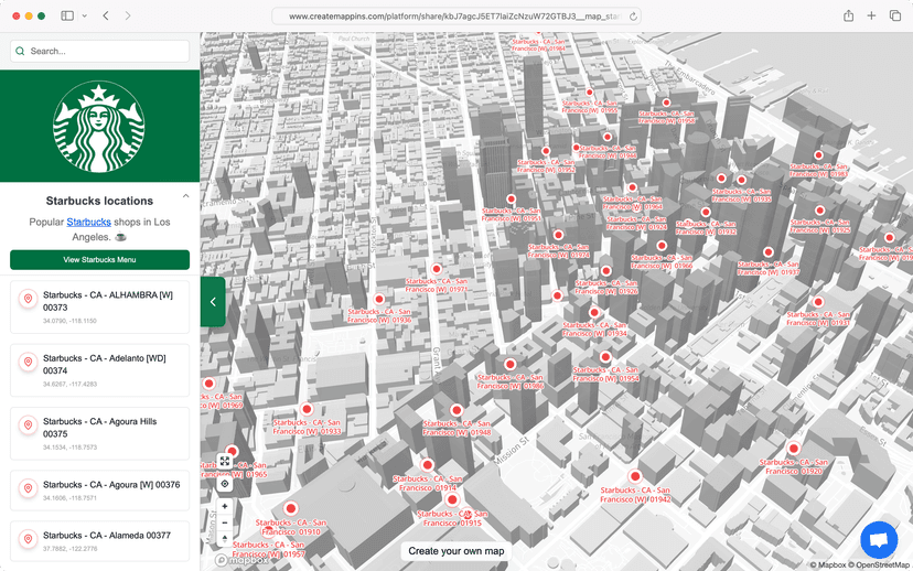Create Mappins - Make a map with pins
